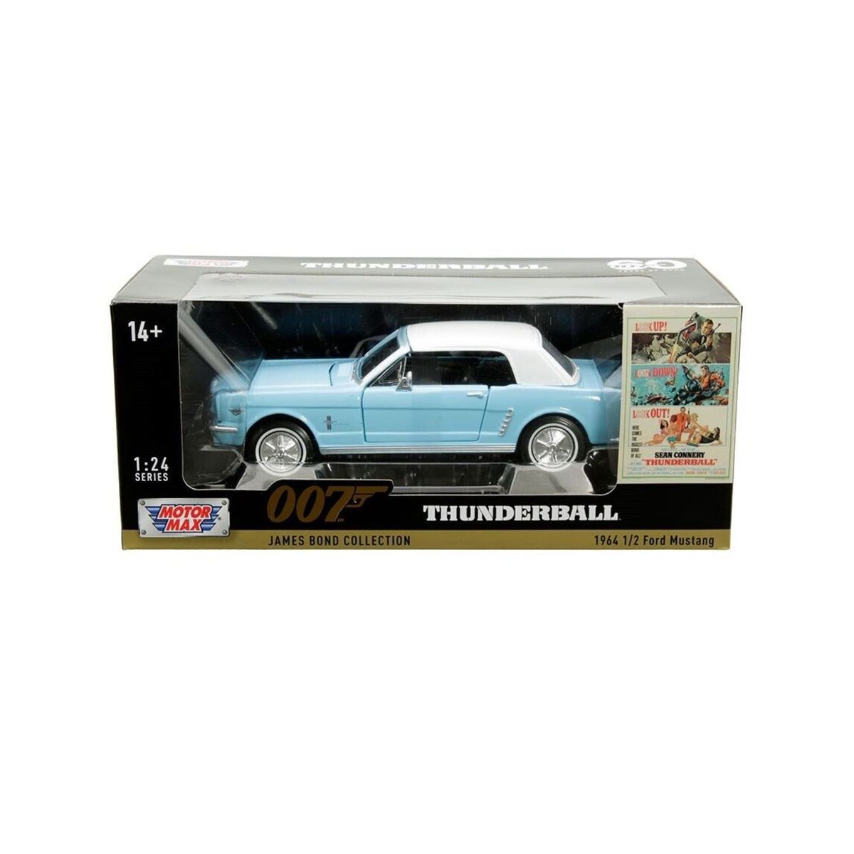 Motormax - James Bond Collection 1964 Ford Mustang Scale 1:24 ...