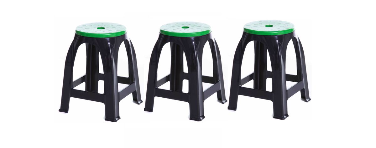 Revolving Plastic Stool Chair Set of 3 | Shop Today. Get it Tomorrow ...