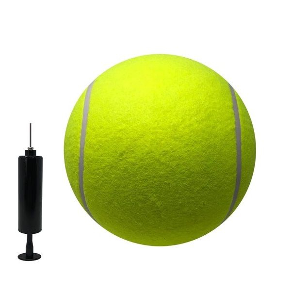 Jumbo 24cm Inflatable Tennis Ball - Fun For Kids, Adults, And Pets ...