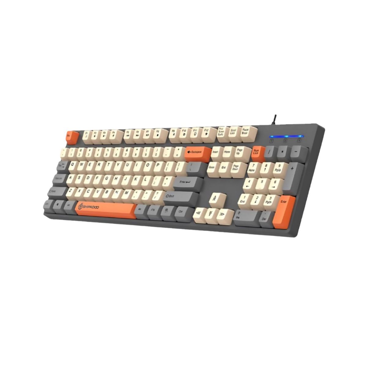 T-WOLF T13 Wired Backlit Gaming Keyboard - Full-Size RGB Desktop ...