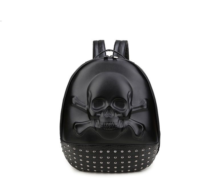 Black Embossed Skull and Bones Backpack (BP-3077-BK) | Shop Today. Get ...