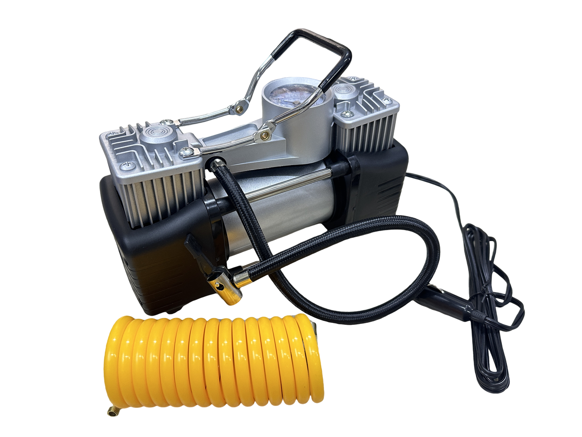 85L Heavy Duty 2 Cylinder Portable Air Compressor-12 Volt | Shop Today ...