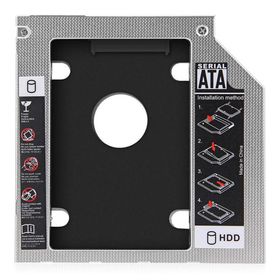 12.7mm Universal SATA 2nd HDD SSD Hard Drive Caddy for CD/DVD-ROM Bay ...