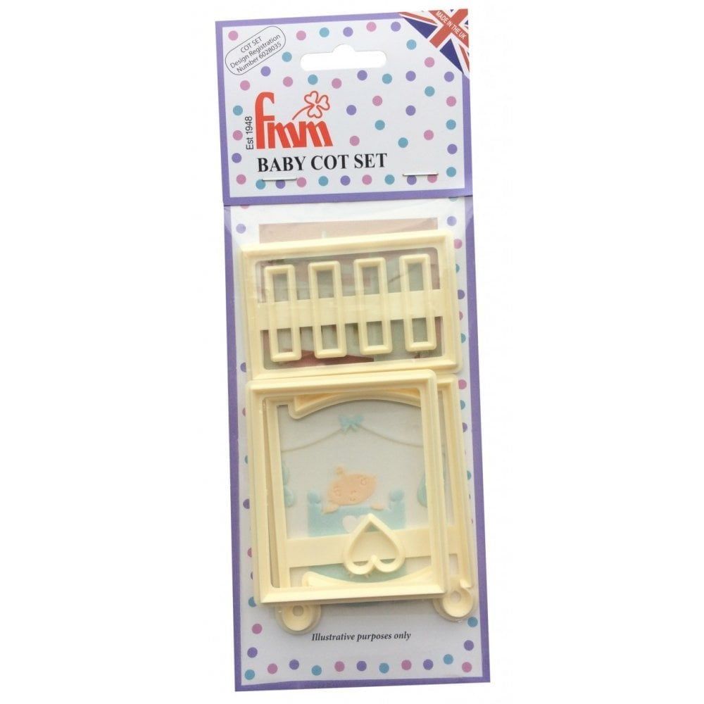 FMM Baby Cot Icing Cutter Fondant Cake Baby Birth Christening Cutting ...