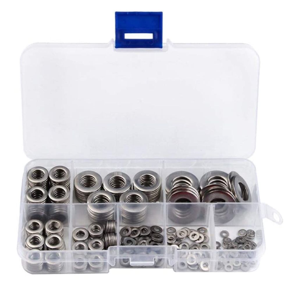 Tools DIY Multi Size 360 Piece Flat Stainless Steel Washer Set | Shop ...