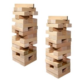 Wooden Tumbling Tower Stacking Game (Set of 2) | Shop Today. Get it ...