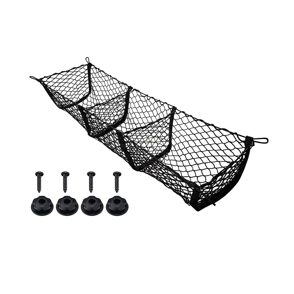 3 Pocket Trunk Cargo Organizer Mesh Storage Net Heavy Duty Cargo Net ...