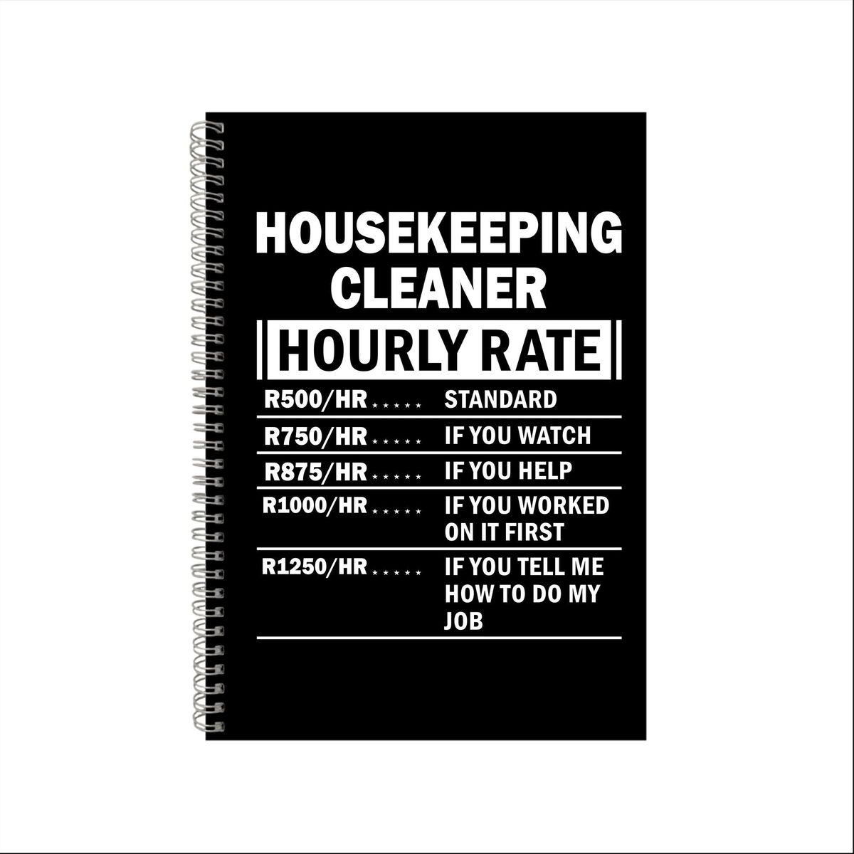 Housekeeping Cleaner Notebook Cleaning Gift A4 Notepad 07 | Shop Today ...