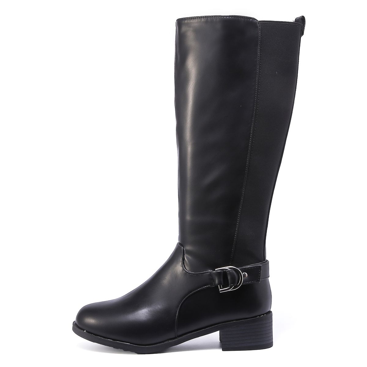 TTP Knee High Side Zipper Boot with Elasticated Back Shaft XB8230 ...