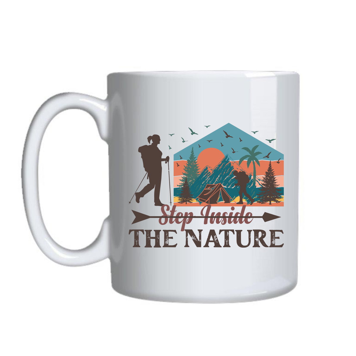Step Inside Mugs for Adventure Lover Trendy Graphic Cup Birthday ...