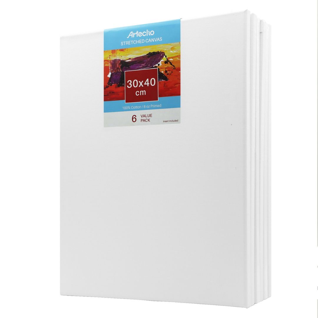 Artecho Stretched Canvas 6 Set Value Pack White - 30cm x 40cm | Shop ... Artecho Stretched Canvas 6 Set Value Pack White - 30cm x 40cm | Shop ...