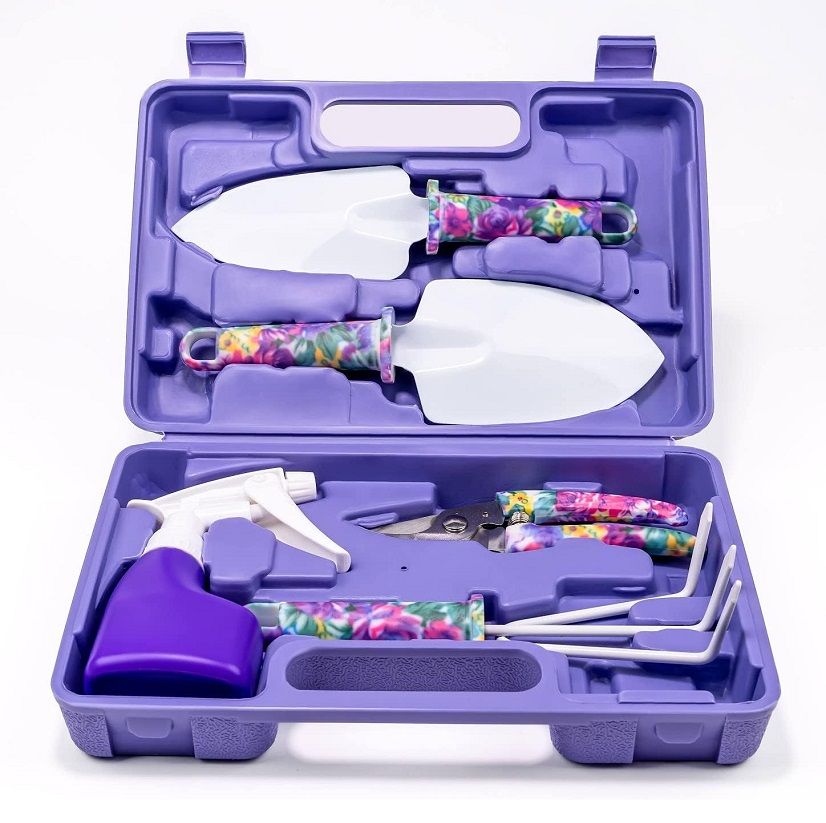 XF0901 Gardening Hand Tools With Purple Floral Print 5 Piece | Shop ...