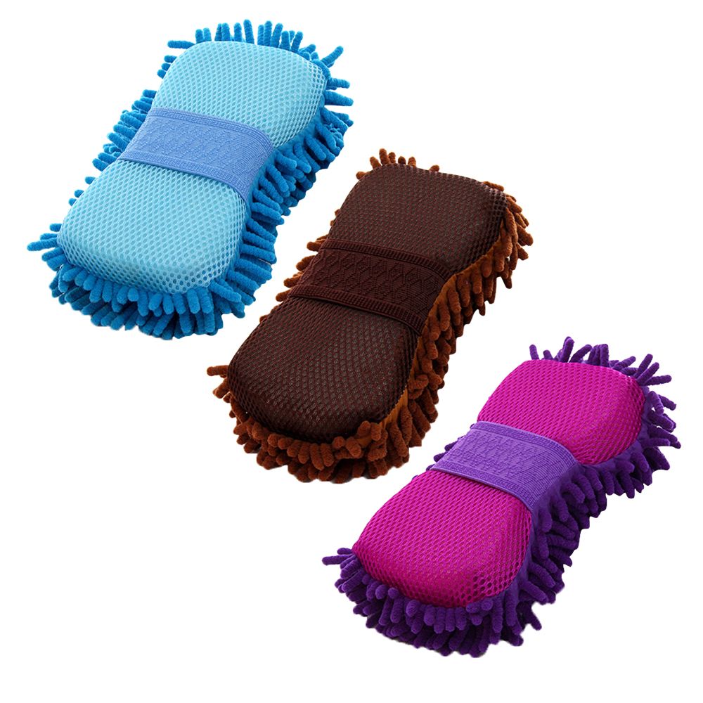 Automotive Bathroom Multi Purpose Microfibre Car Wash Sponge Set of 3 ...