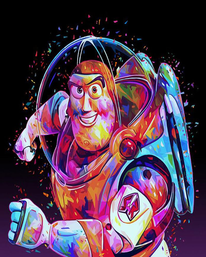 DIY Paint by Numbers Oil Painting Kit - Buzz Lightyear | Shop Today ...