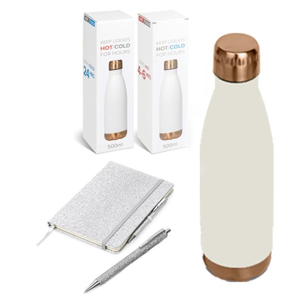 Notebook-Glitter- A5-Journal & Pen Set-Water Bottle-500ml | Shop Today ...