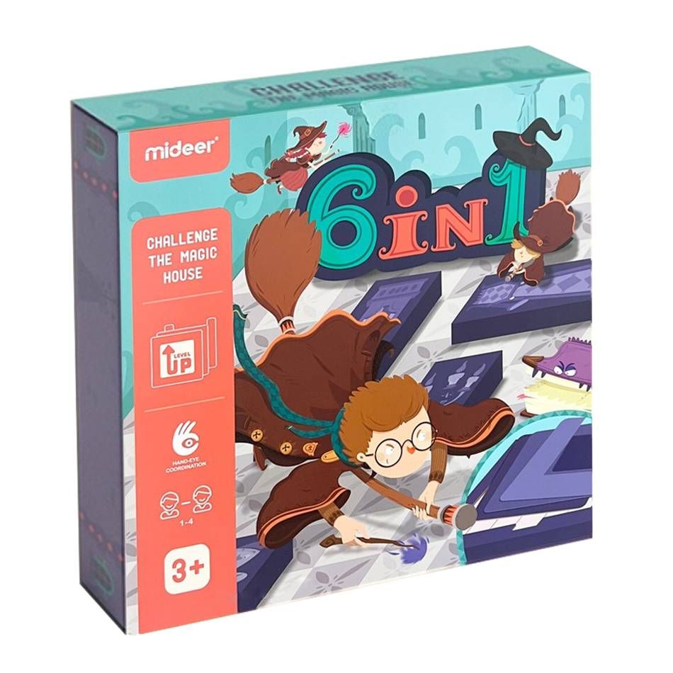 Mideer 6 In 1 Magnetic Boardgame Challenge The Magic House Shop