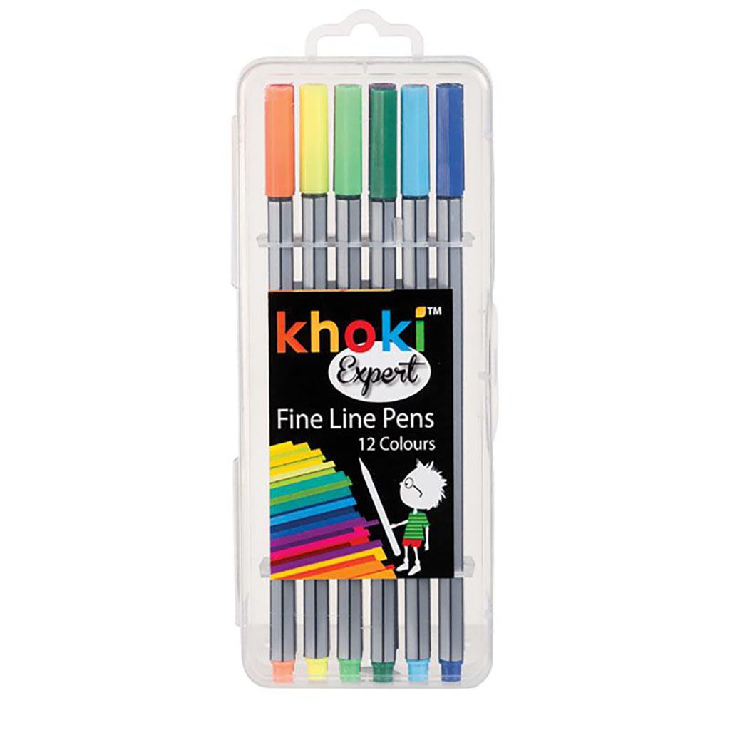 Khoki Expert Fine Line Pens - 12 Colours | Shop Today. Get it Tomorrow ...