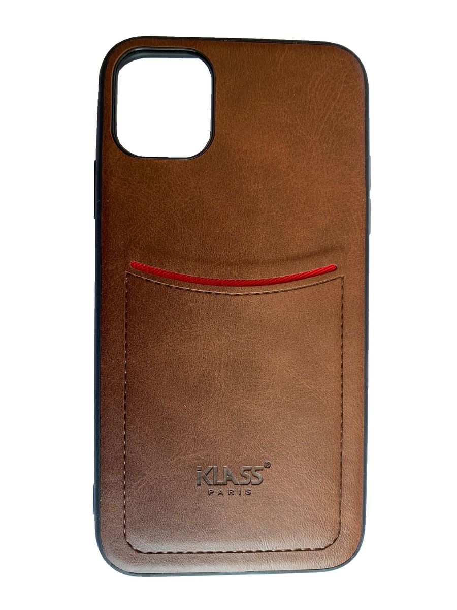 KLASS iPhone 11 6.1" Leather Case Cover with ID Credit Card Slot Holder ...