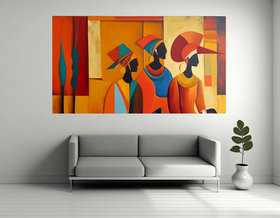 Canvas Wall Decor - Fancy Artwork . Abstract Art B1233 | Shop Today ...