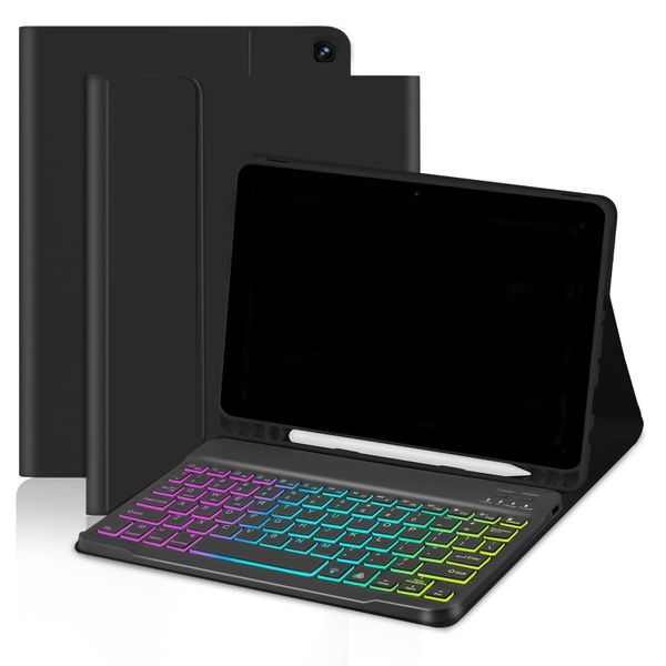 Tablet Case with Keyboard Compatible with Amazon Kindle Fire HD 10&10 ...