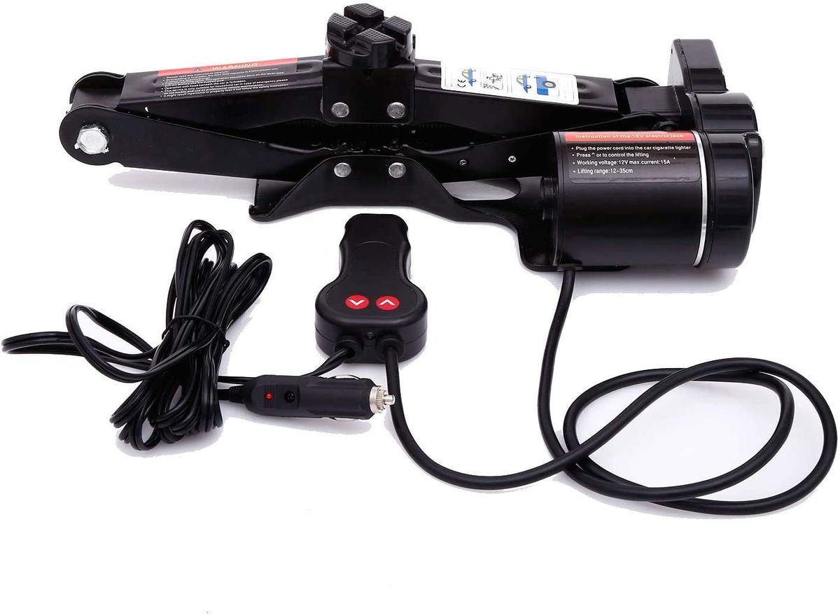 12V Scissor Electric Car Jack For 2 Ton Vehicles | Shop Today. Get it ...