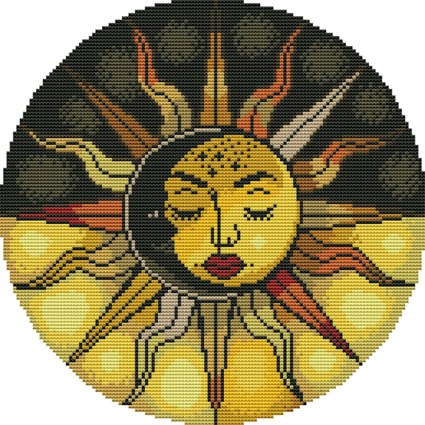 DIY Cross Stitch Kit - Sun and Moon | Shop Today. Get it Tomorrow ...