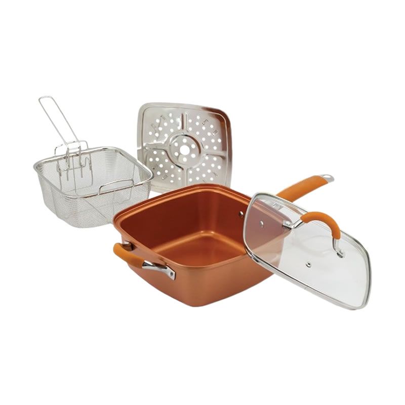 Non-Stick Copper Chef Pan Set | Shop Today. Get it Tomorrow! | takealot.com