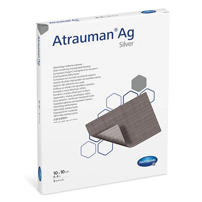 Hartmann - Atrauman Non-Adhesive Sterile Wound Dressing 10x10cm 10's ...