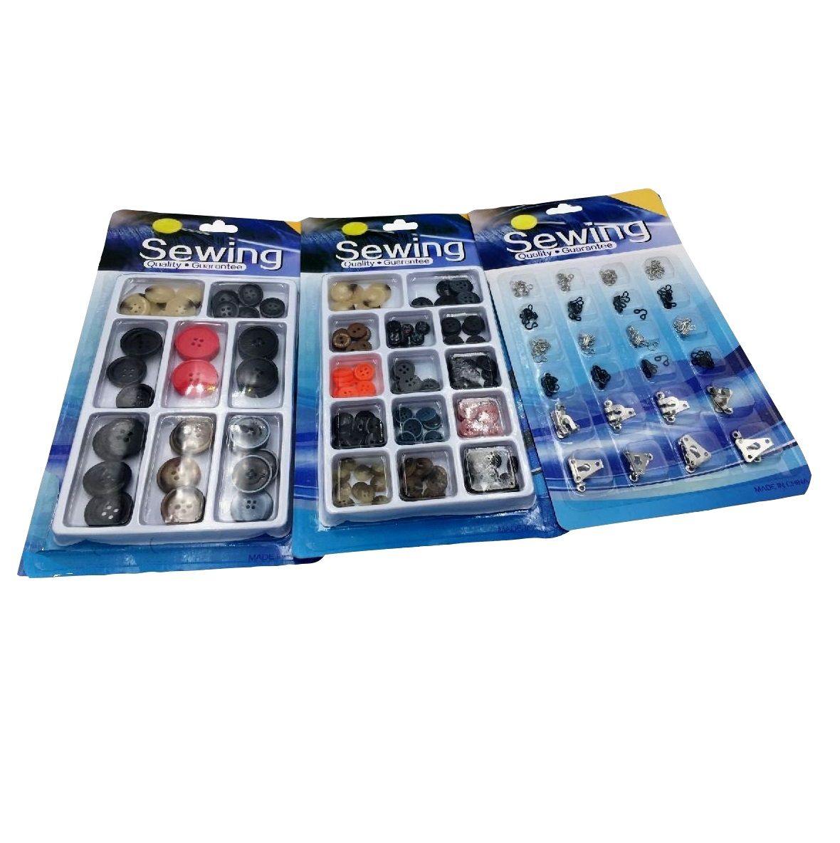 FI- Assorted Buttons and Hooks Sewing Kit - 3-Pack | Shop Today. Get it ...