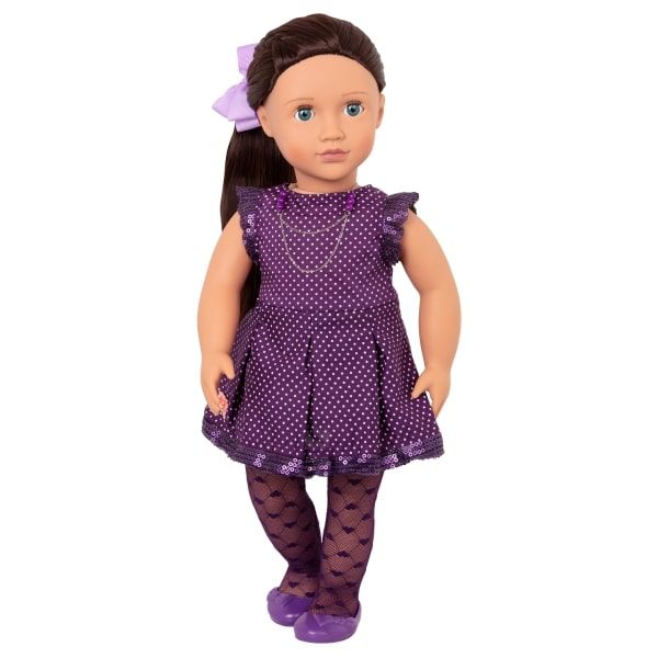 Our Generation Deluxe Doll With Book Willow 18 Inch Black Hair Buy