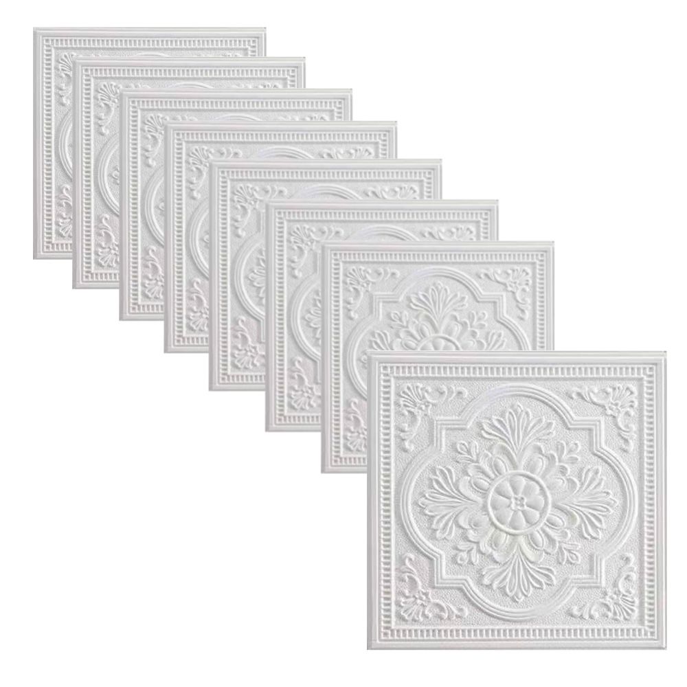 Decor 3D Wall/Ceiling Self Adhesive Sticker Soft Foam Panels - 35cm ...