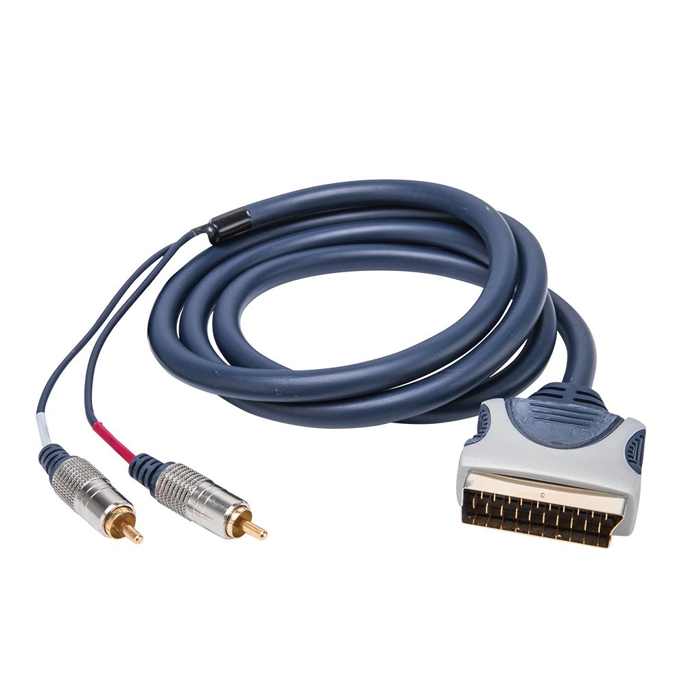 Space TV Scart to 2 RCA Connectors Connection Cable - 2 Pack | Shop ...