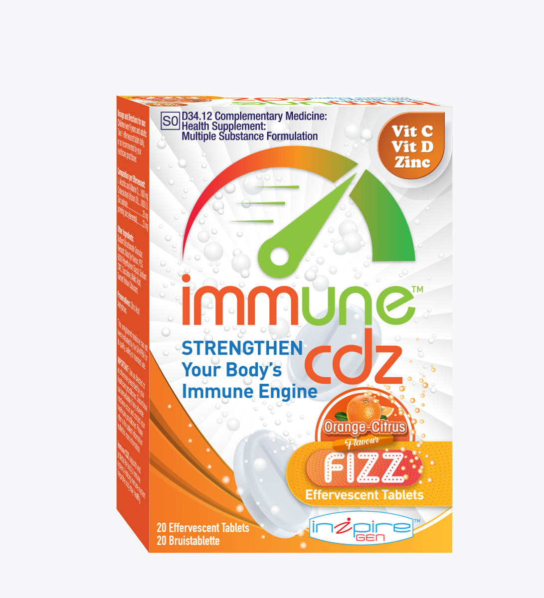Immune CDZ Fizz 20's | Shop Today. Get it Tomorrow! | takealot.com