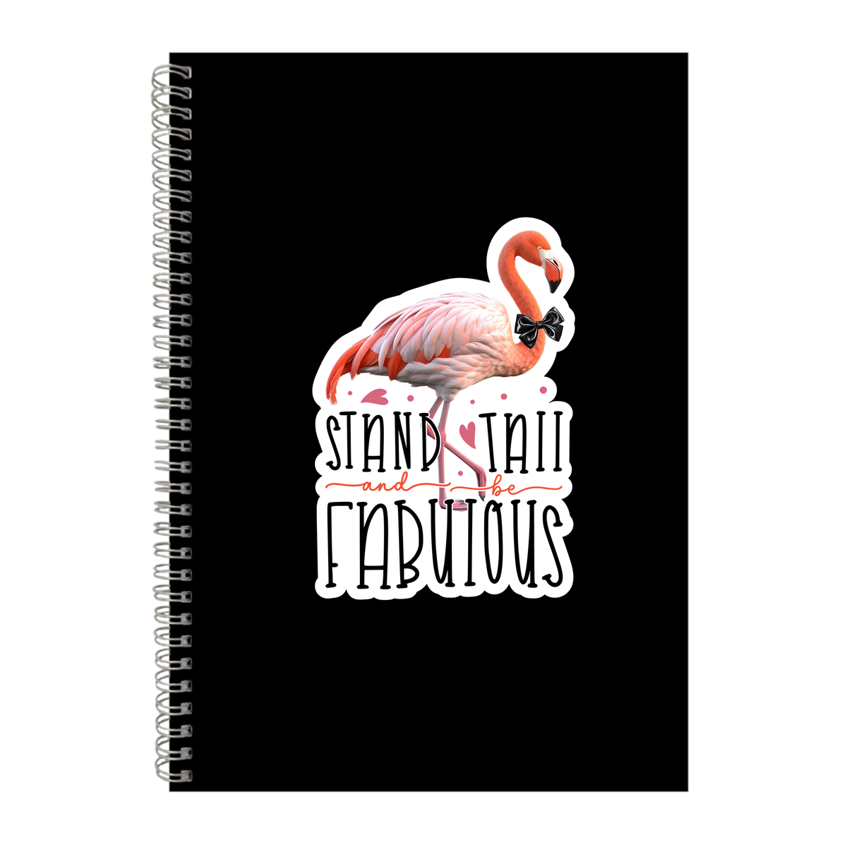 Stand Tall A4 Notebook Pad Trendy Flamingo Lover Graphic Present 035 ...