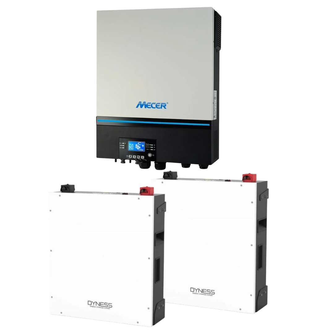 8kW Mecer Offgrid Inverter - 2 x 4.8kWh Dyness Lithium Battery | Shop ...