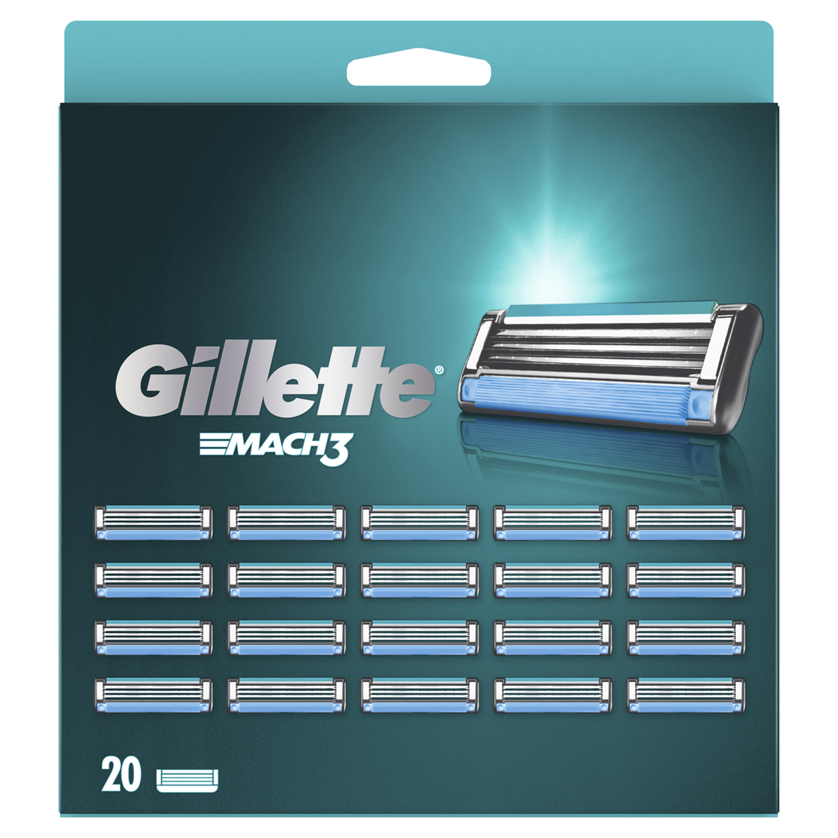 Gillette Mach 3 Razor Blades - 20 PACK | Shop Today. Get it Tomorrow ...