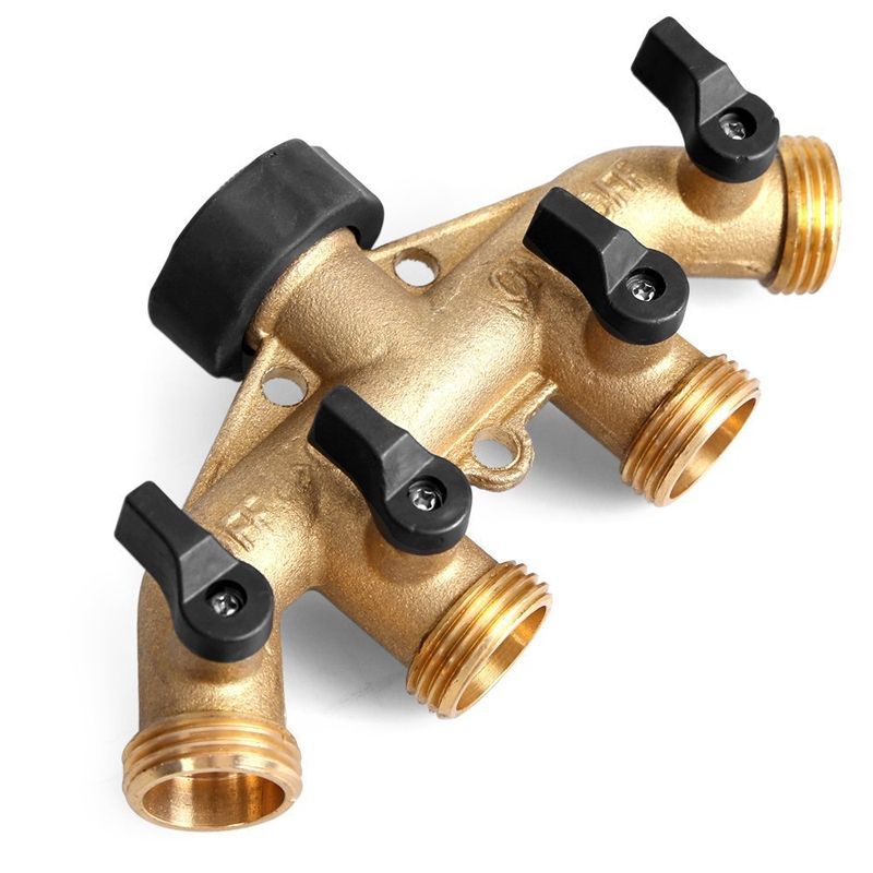 Copper 4-way Ball Valve Garden Faucet | Shop Today. Get it Tomorrow ...