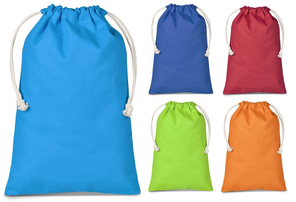 Cotton drawstring bags multicolour 5 pack Maxi | Shop Today. Get it ...