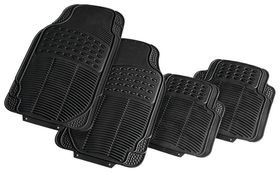 4 Pieces Universal PVC Rubber Car Floor Mats All Weather Protection ...