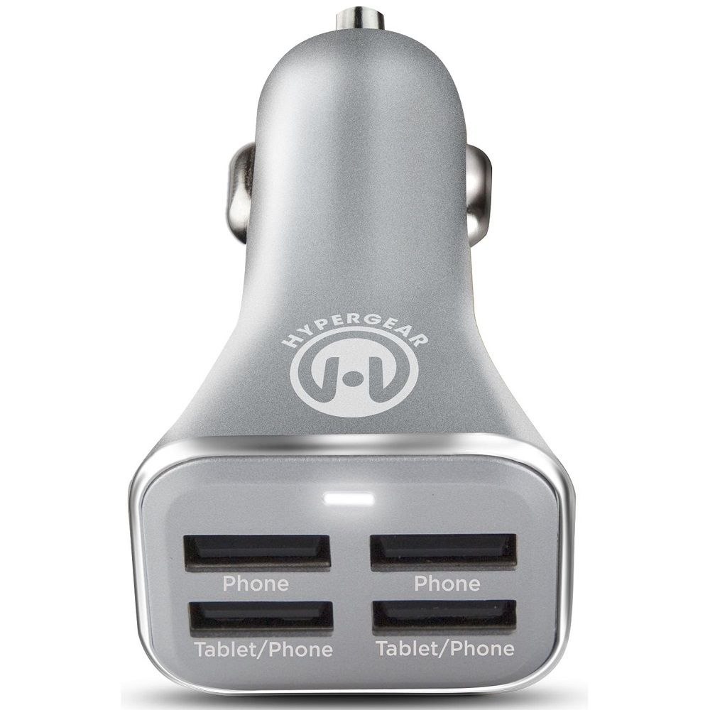 HyperGear Quad USB Car Charger - Silver | Shop Today. Get it Tomorrow ...
