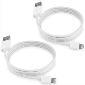 World Choice USB To Lightning Fast Charging & Data Cable White Pack of ...