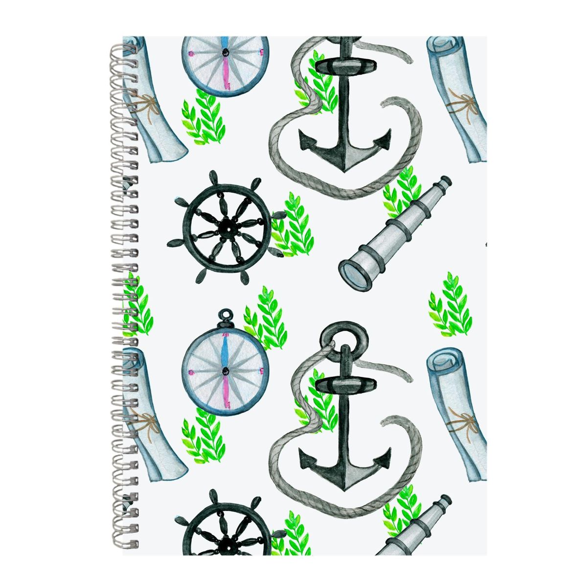 Anchors A4 Notebook Spiral and Lined Sea Lovers Graphic Notepad Present ...