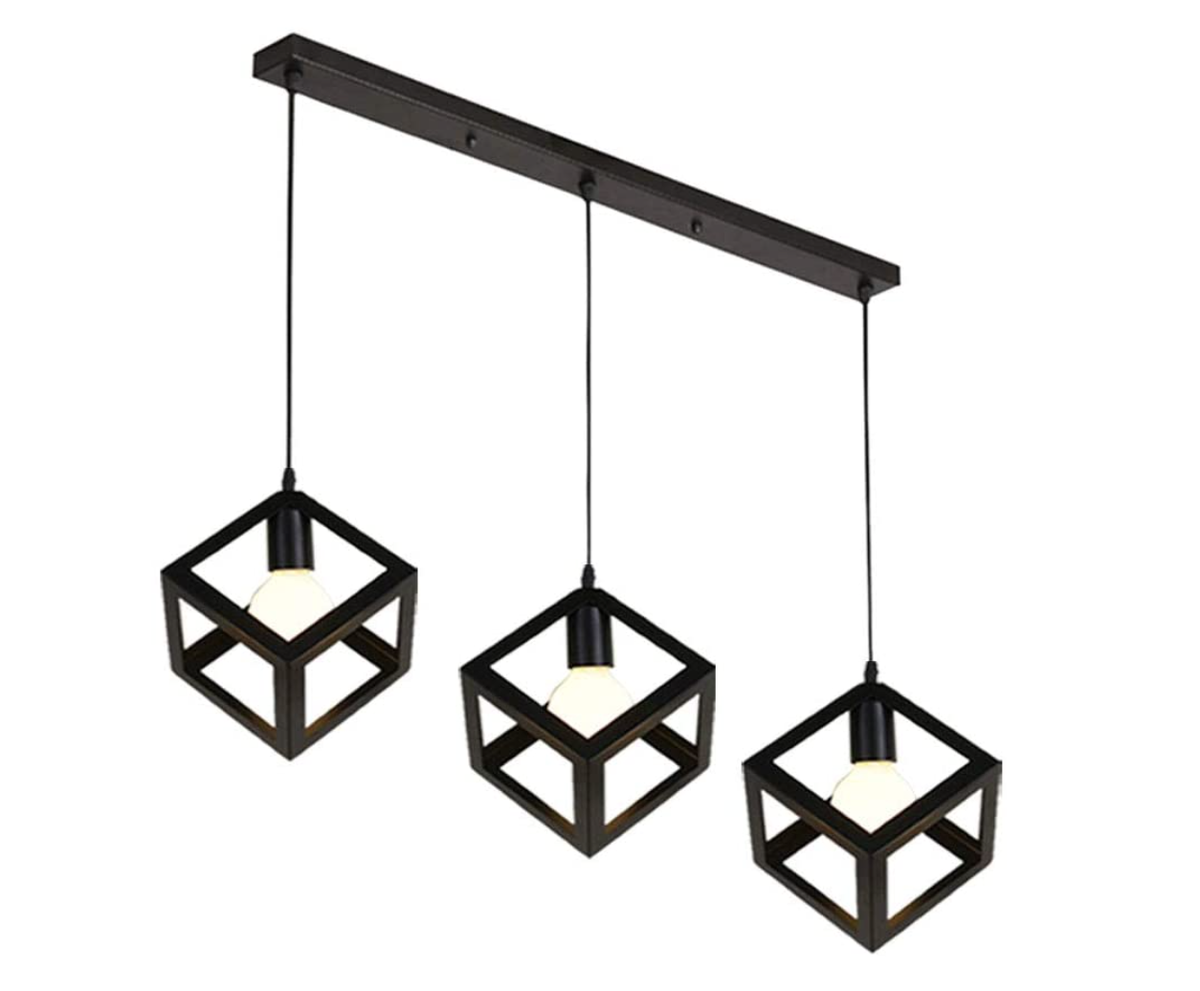 Cube Pendant Light - Row Of Three - Black | Shop Today. Get it Tomorrow ...