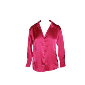 Missy Missi Cerise Pink Formal Satin Button Shirt | Shop Today. Get it ...