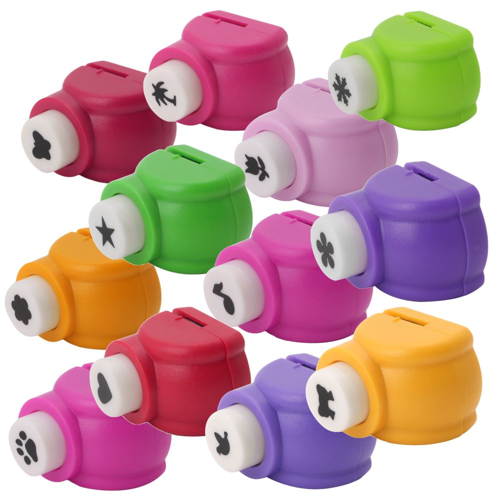 Craft Scrapbooking 1cm Punch Card Cutter Set of 12 | Shop Today. Get it ...