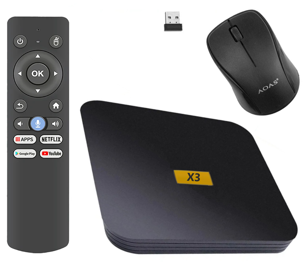 EXP-X3 Android 13 Tv Box + Wireless Mouse. AI Assist, 16GB Rom, 2GB Ram ...