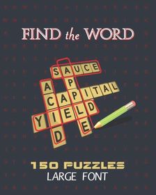 Find The Word 150 Puzzles Large Font: Word Search Fun For Adults ...