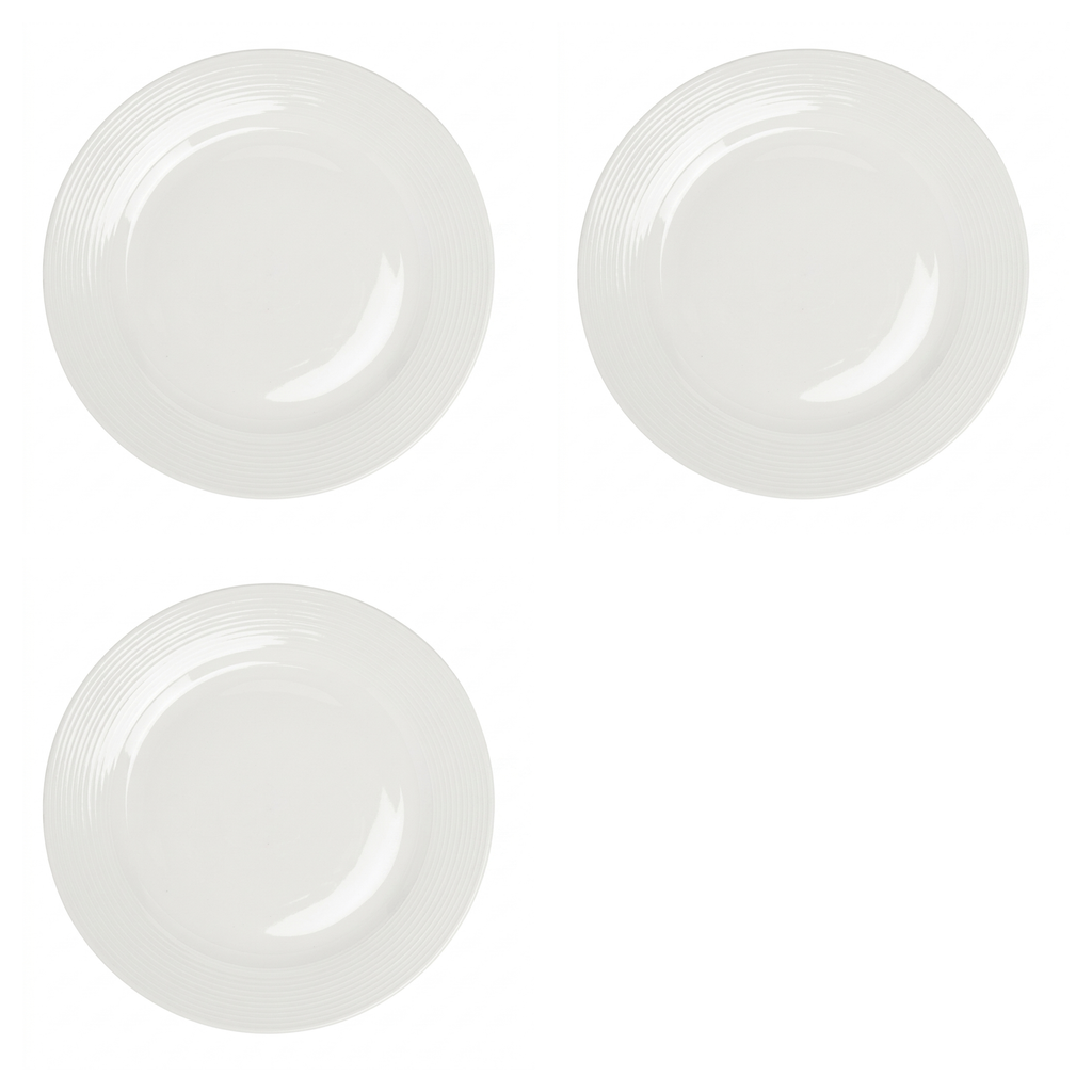 3 Pack - Ceramic Luxury Plate - White | Shop Today. Get it Tomorrow ...