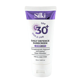 Silki - SPF30+ Daily Defence Sunscreen 50ml | Shop Today. Get it ...