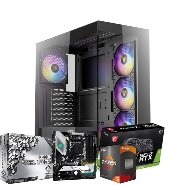 [Pre Built] Liquid Cooled RTX 3050 Ryzen 5 5500 "Nox" | Shop Today. Get ...
